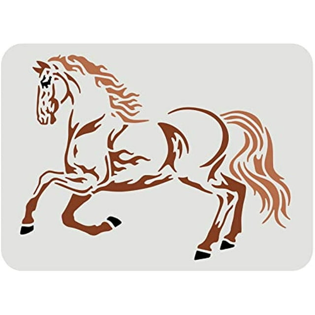 Horse Stencil Horse Drawing Painting Stencils Plastic Horse Stencils ...
