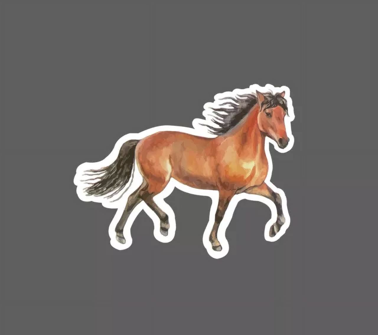 Horse Sticker Gallop Waterproof Sticker Phone Decal Water Bottle ...