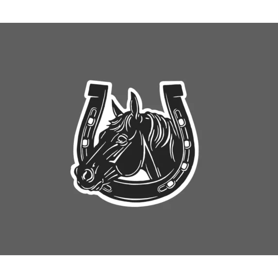 Horse Sticker Horseshoe Waterproof Sticker Phone Decal Water Bottle ...