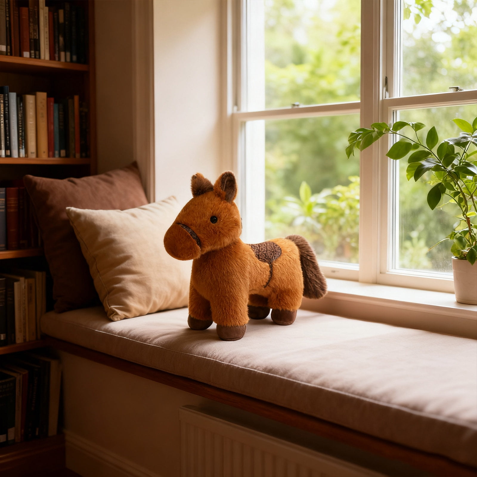 Horse Stuffed Animal Cute Office Bedroom Table Home Decorations, 7.8 ...