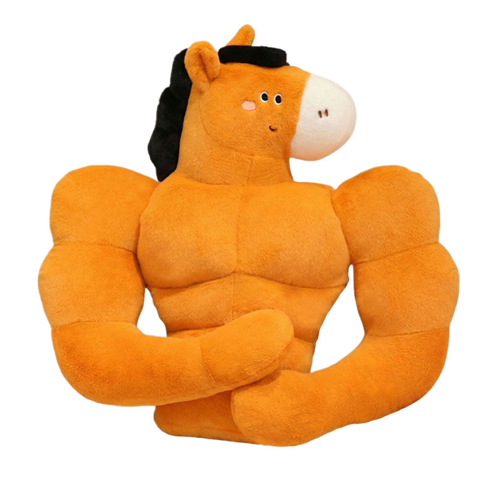Horse Stuffed Animal with Muscle, 15.7In Soft Horse Stuffed Plush Toy ...