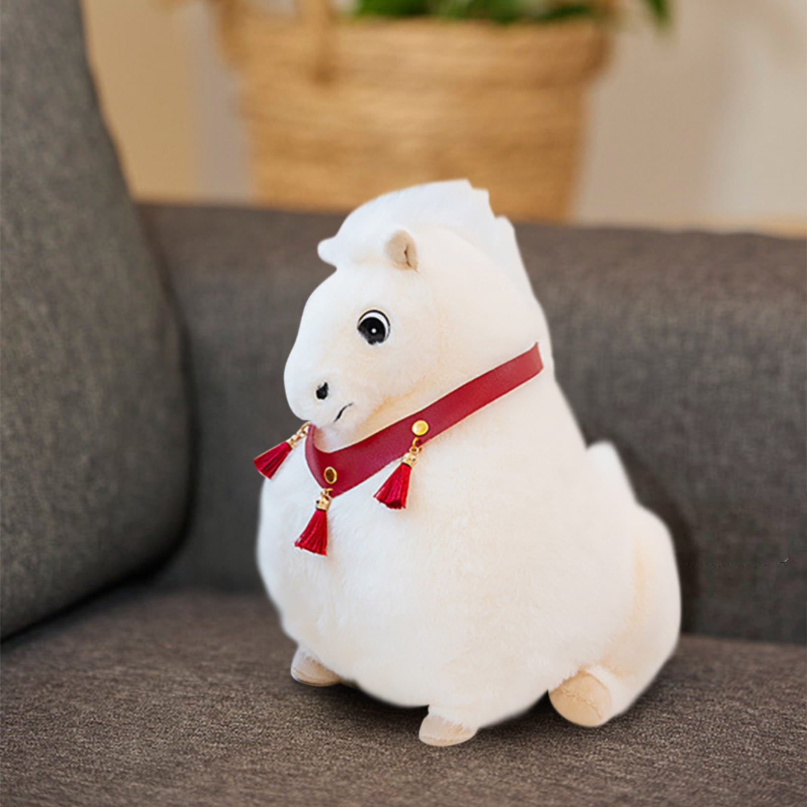 Horse Stuffed Animals, Stuffed Pony Plush Horse, Cute Black Pony Plush ...