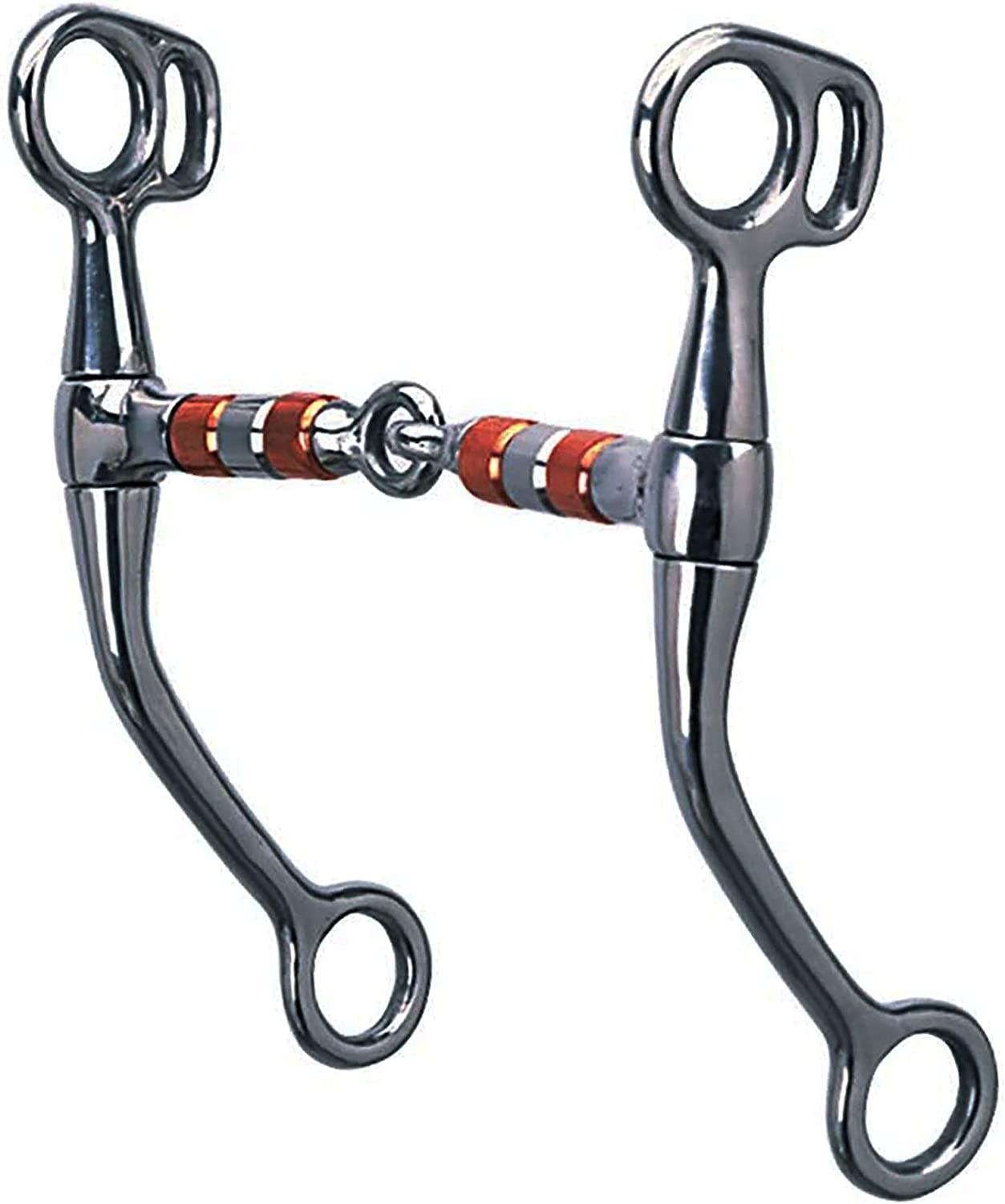 Horse Tom Thumb Stainless Steel Copper Rollers Shank Training Horse Bit ...