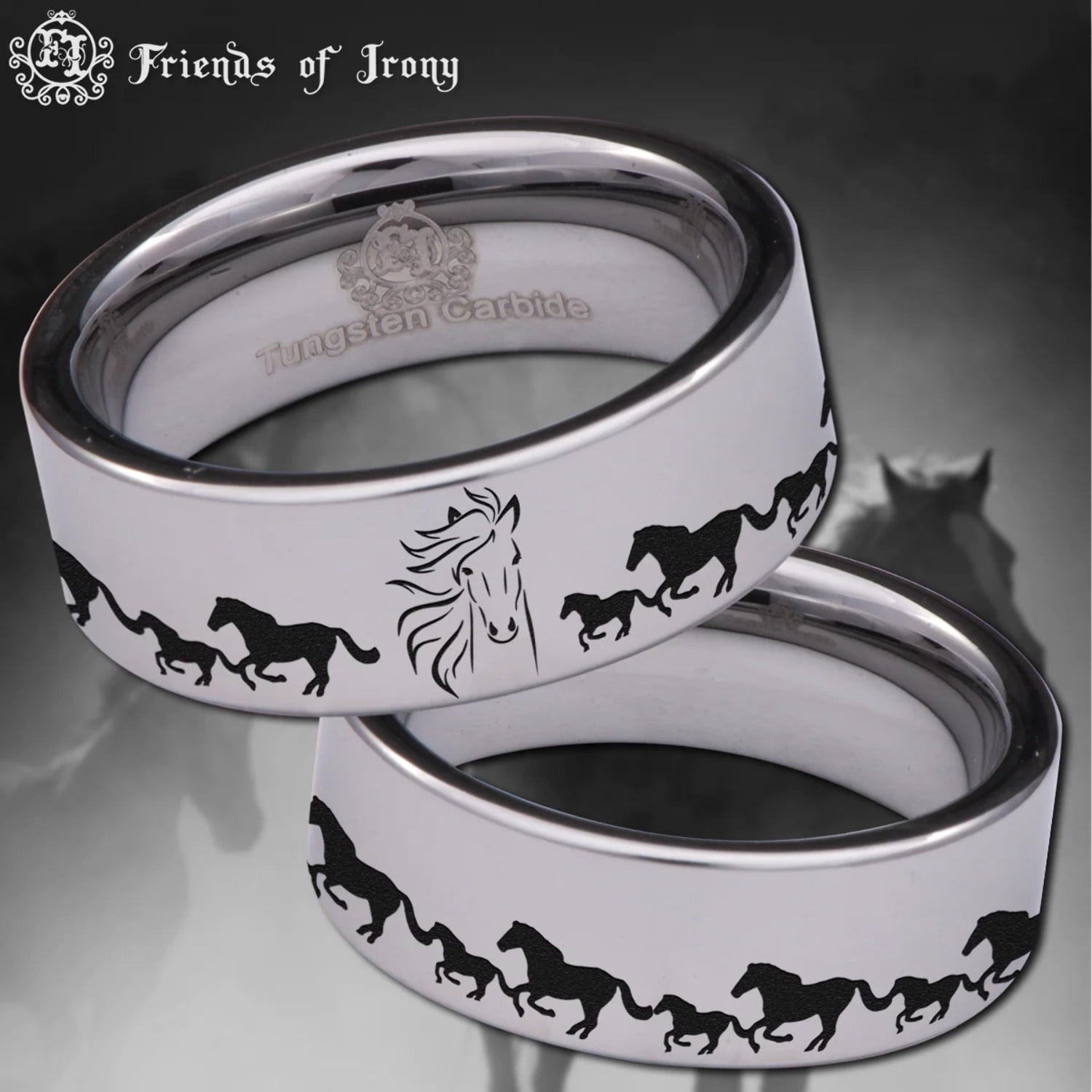 Horse Tungsten Carbide Ring - Walmart.com