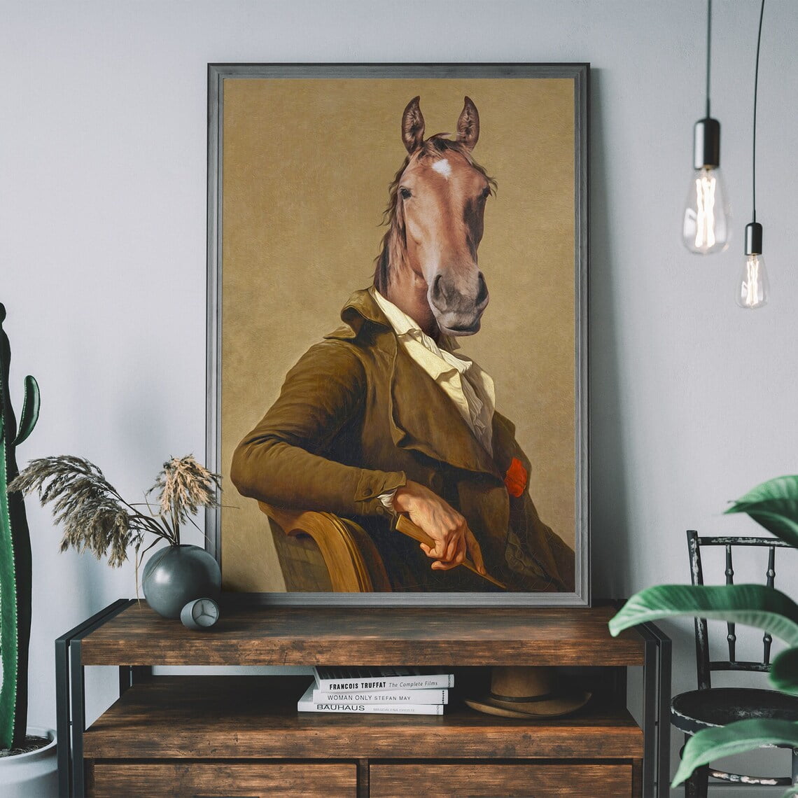 Horse Vintage Portrait, Renaissance Animal Painting, Altered Art Print ...