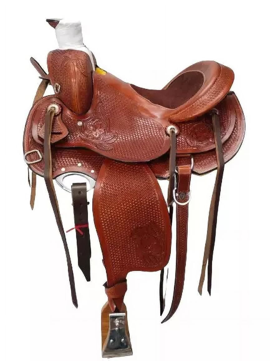 Horse Wade Tree Beautiful Leather Western Saddle. - Walmart.com