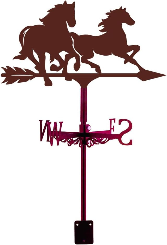 Horse Weather Vane for Roof Mount Animal Metal Weathervane Wind ...