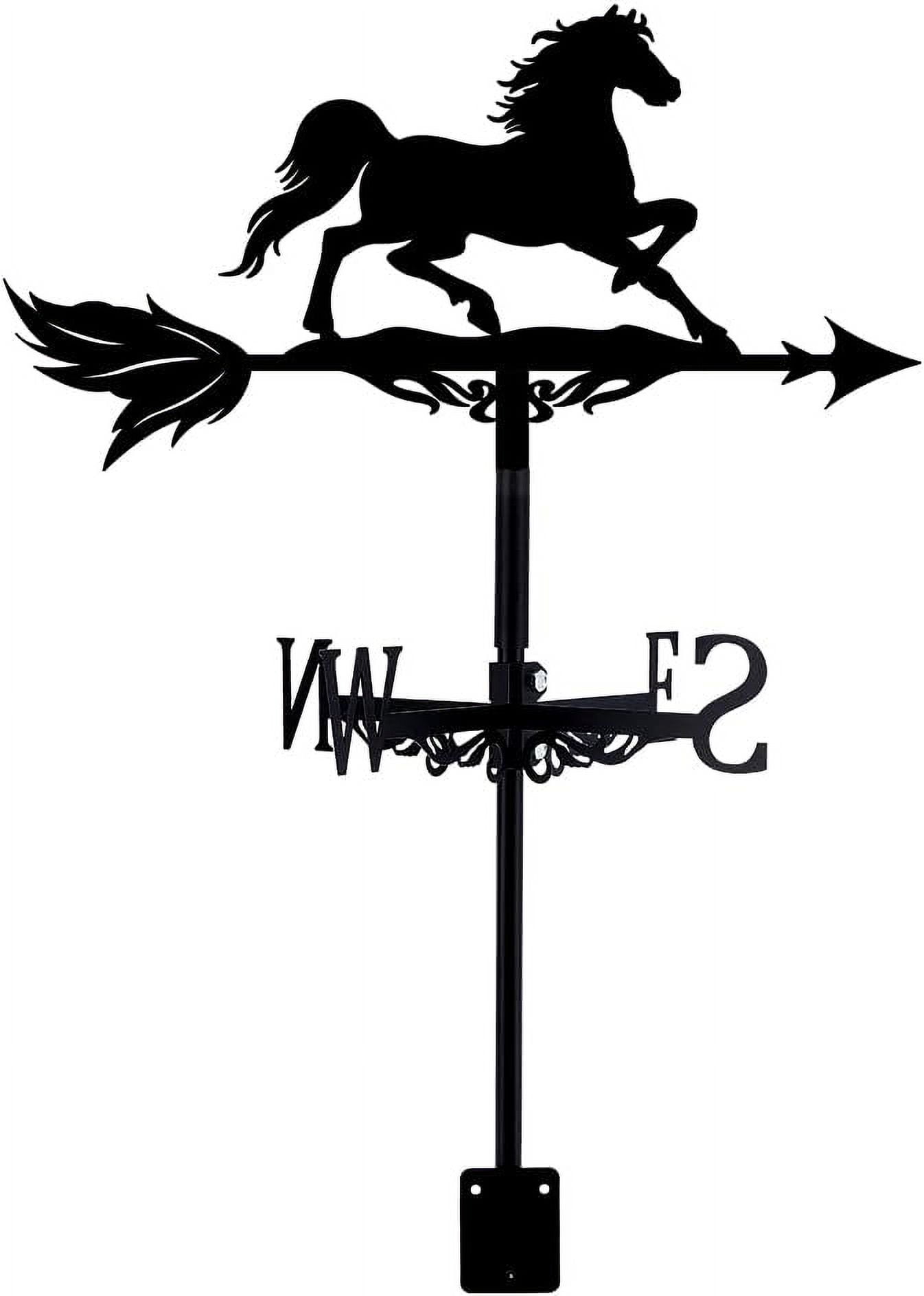 Horse Weathervane Animals Iron Wind Vane Garden Weathervanes Wind ...