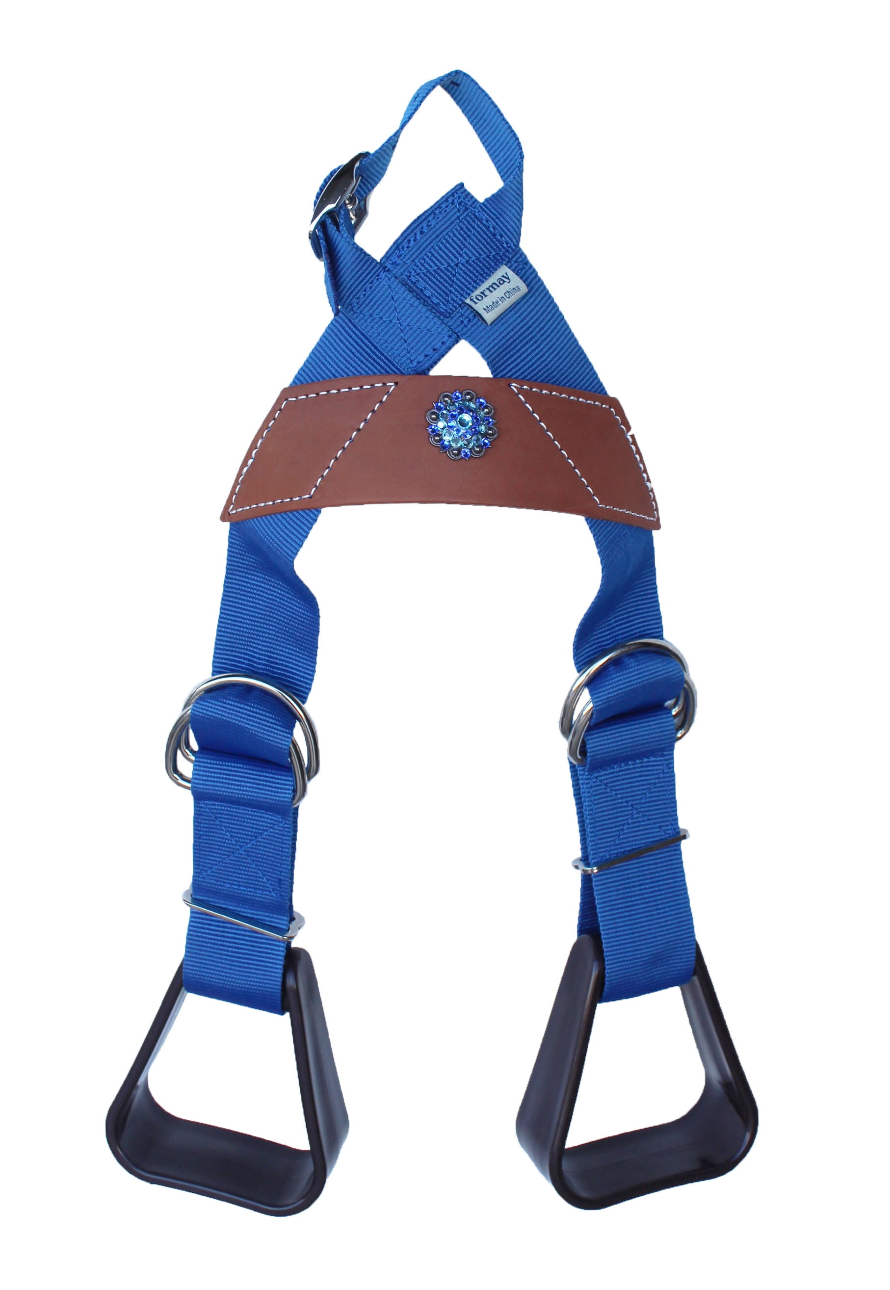 Horse Western Blue Nylon Adjustable Saddle Youth Rider Kids Buddy ...