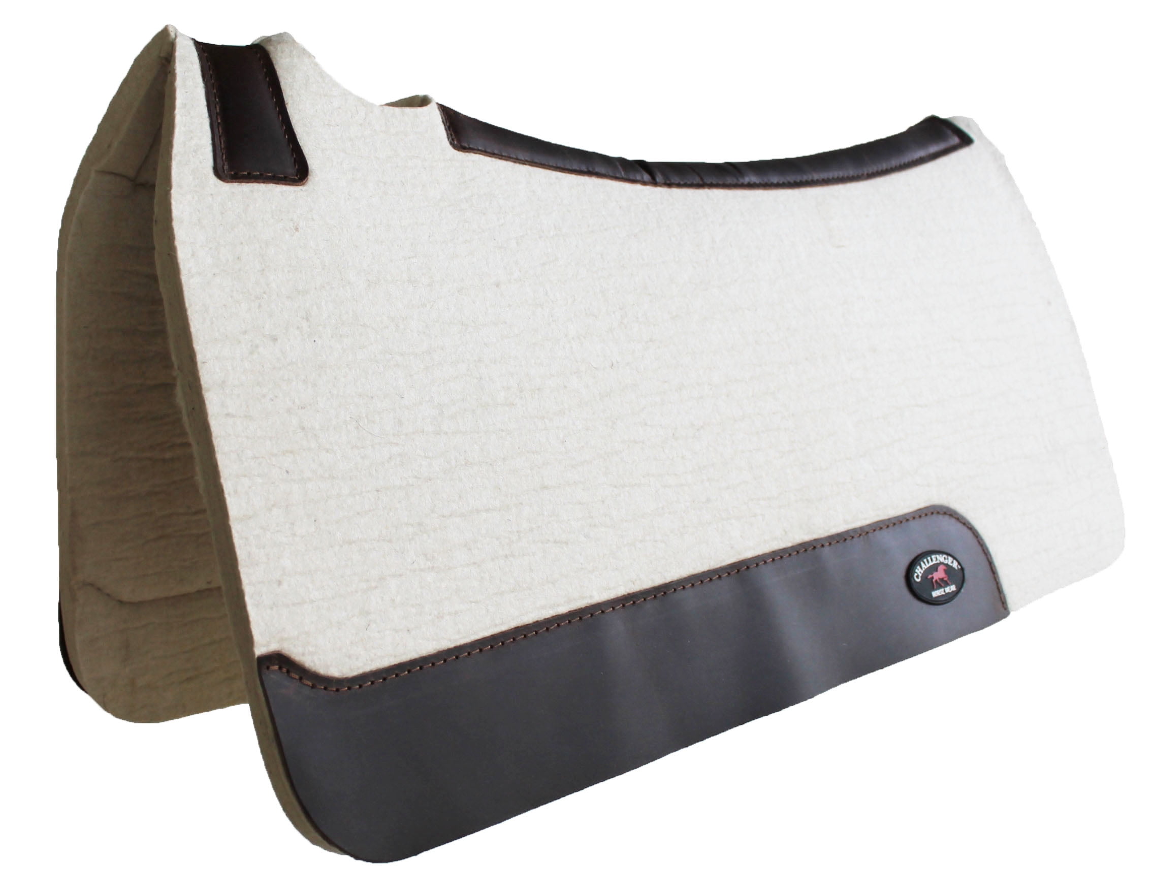 Horse Western Contoured Mohair Wool Felt Saddle Pad Moisture Wicking ...