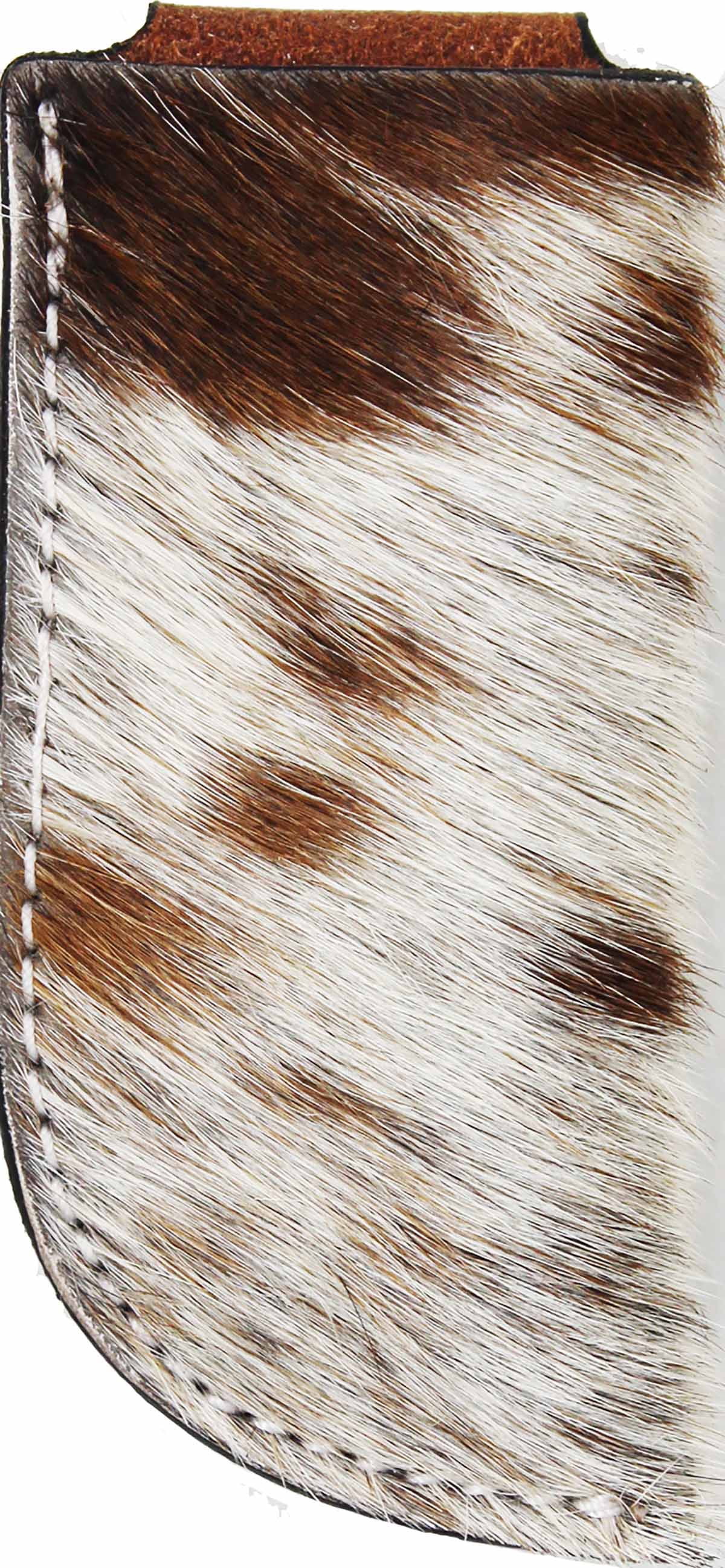 Horse Western Leather Hair-On 4" Knife Sheath Holder Pouch 2" Belt Loop ...