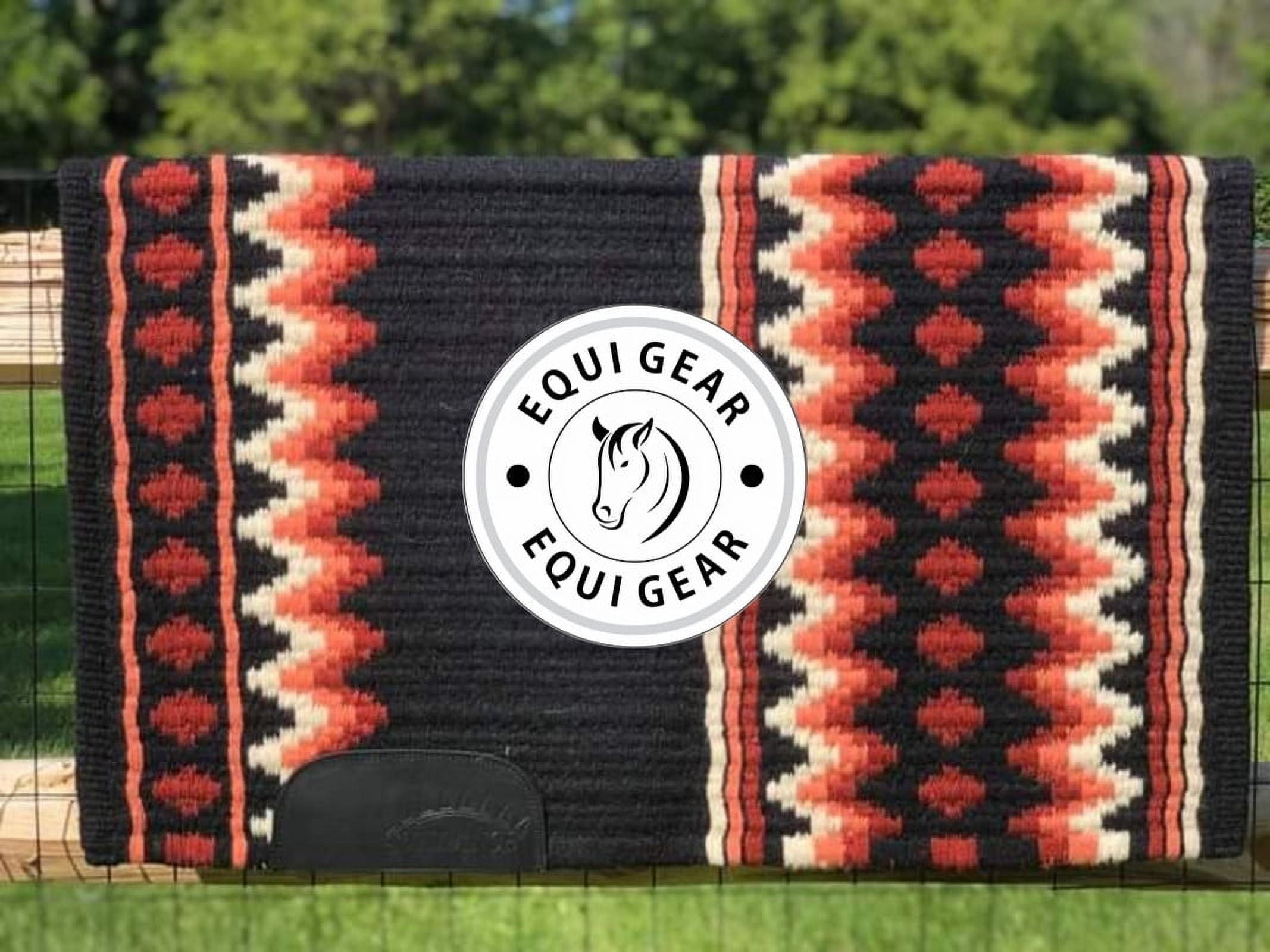 Horse Western Ranch Saddle pad/New Zealand Wool Western Saddle Blanket ...