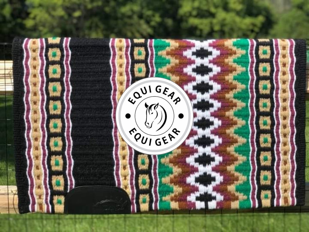 Horse Western Ranch Saddle pad/New Zealand Wool Western Saddle Blanket ...