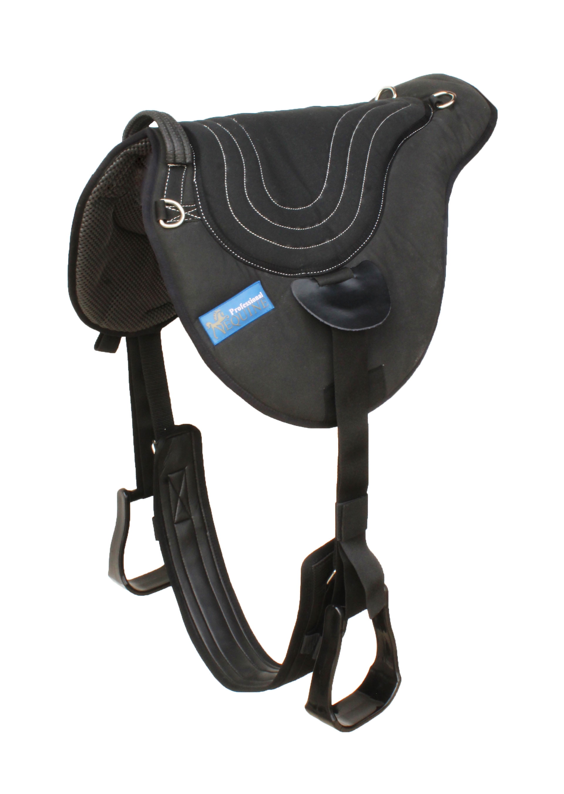 Horse Western Suede Neoprene Anti-Slip Bareback Saddle Pad Stirrups ...