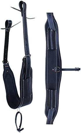 Horse Western Tooled Padded Leather Rear Flank Back Saddle Cinch ...
