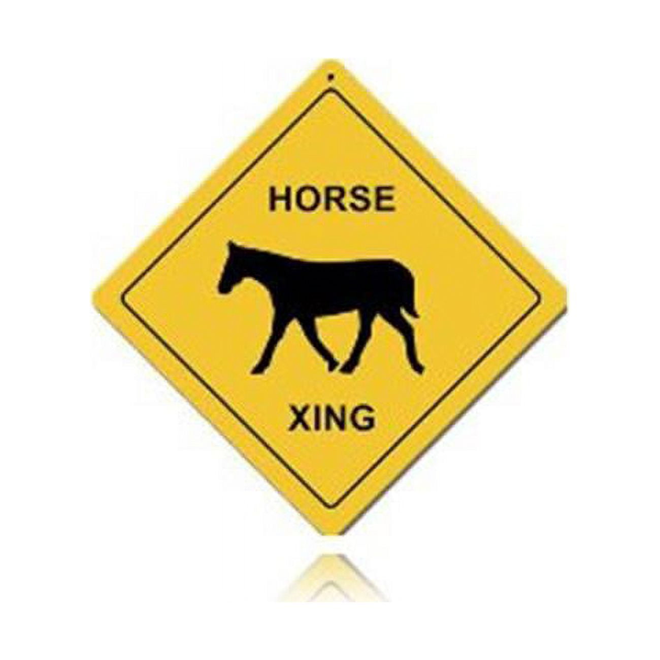Horse Xing Street Signs Round Metal Sign - Walmart.com