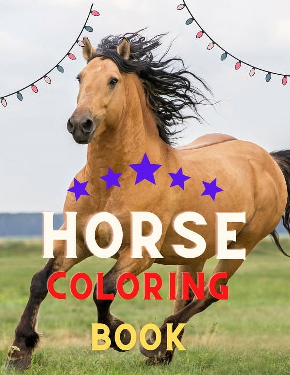 Horse coloring book: Funny Horse Coloring Pages for Kids (Horse ...
