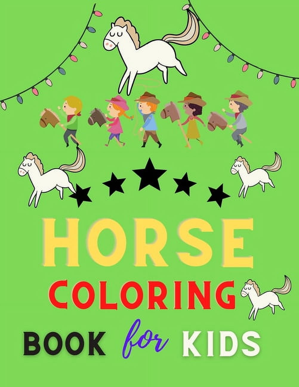 Horse coloring book for kids: Funny Horse Coloring Pages for Kids ...
