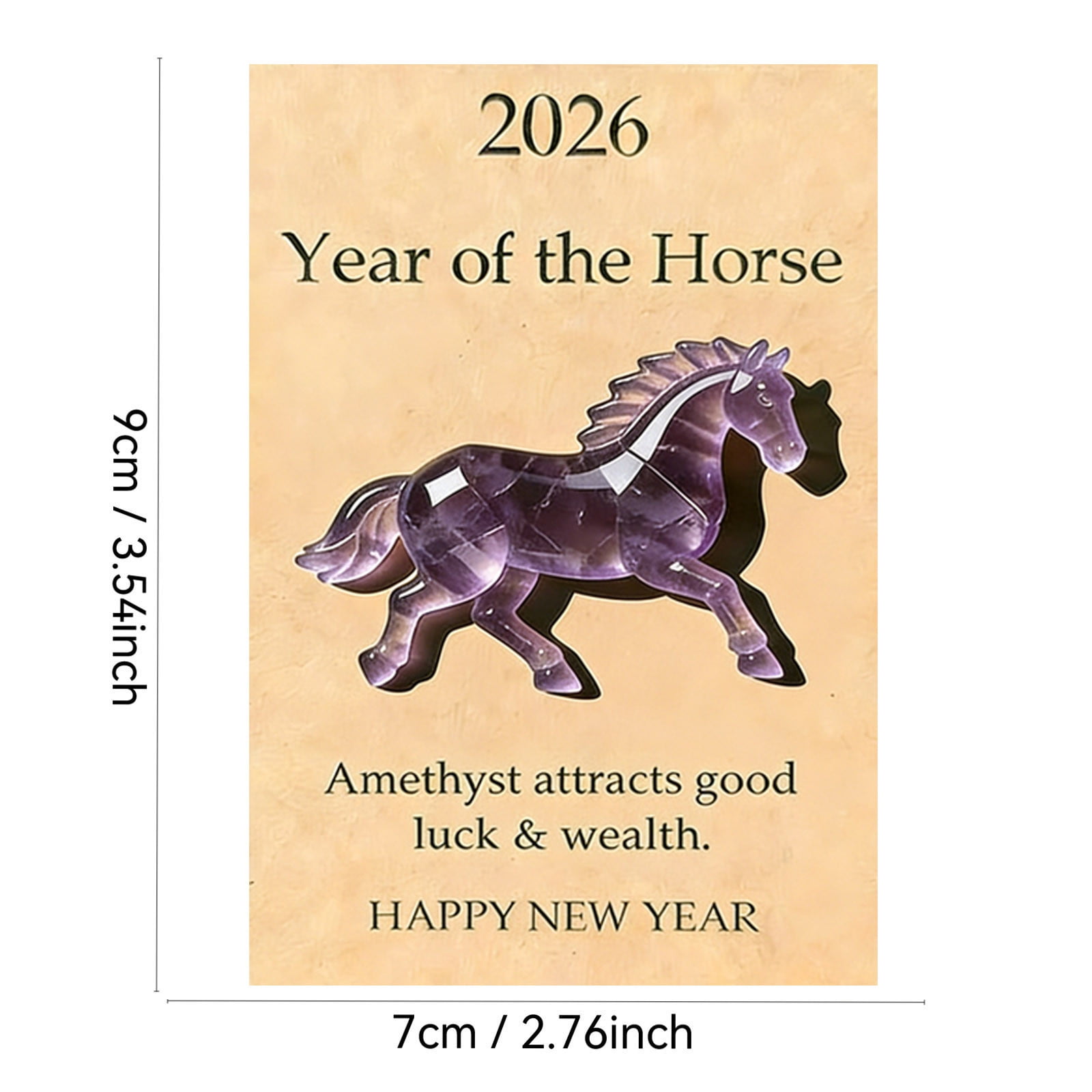 Horse's Pocket Hug & Greeting Card– Symbol of Health & Smooth Journeys ...