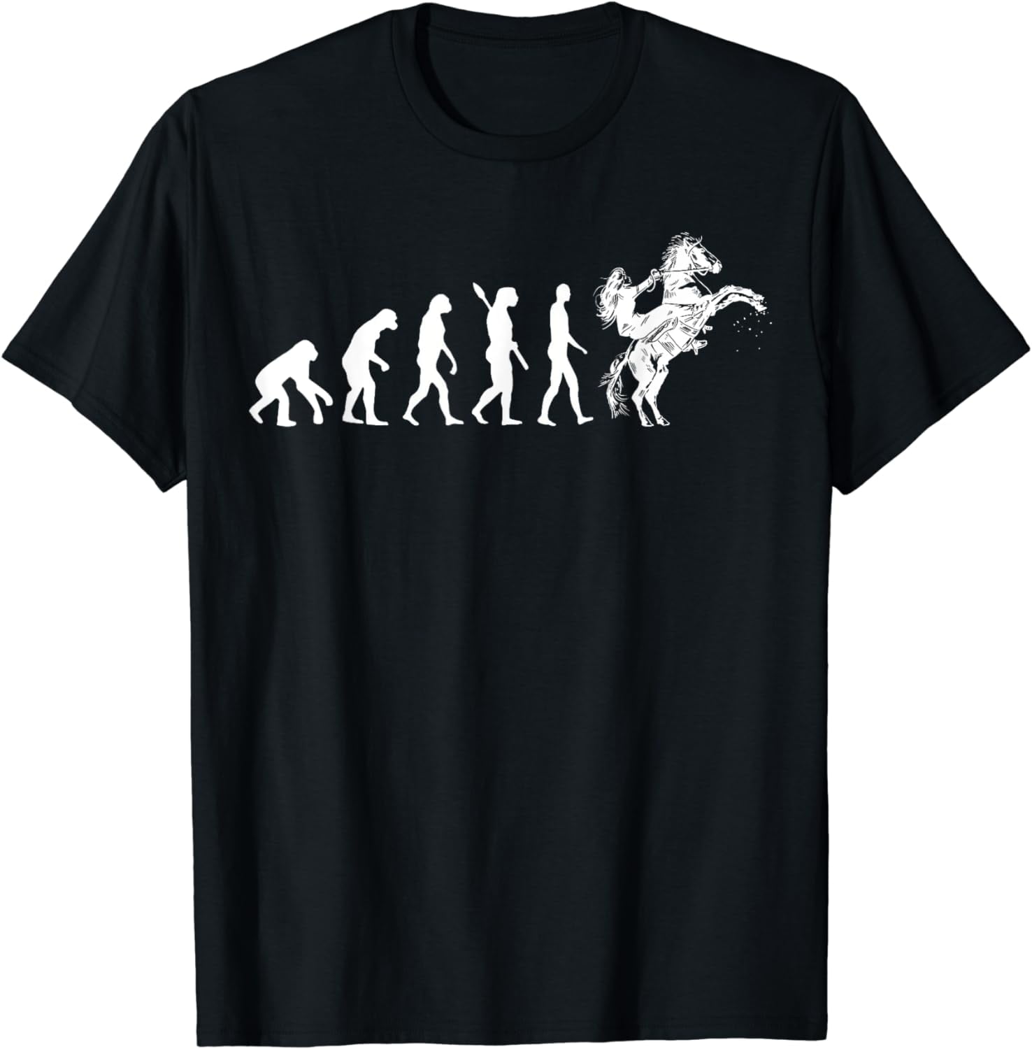 Horseback Riding Evolution Equestrian Horseback Rider T-Shirt - Walmart.com