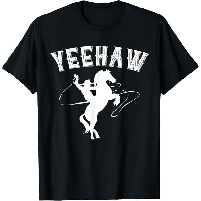 Horseback Riding Howdy Western Rodeo Yeehaw Cowboy T-Shirt - Walmart.com