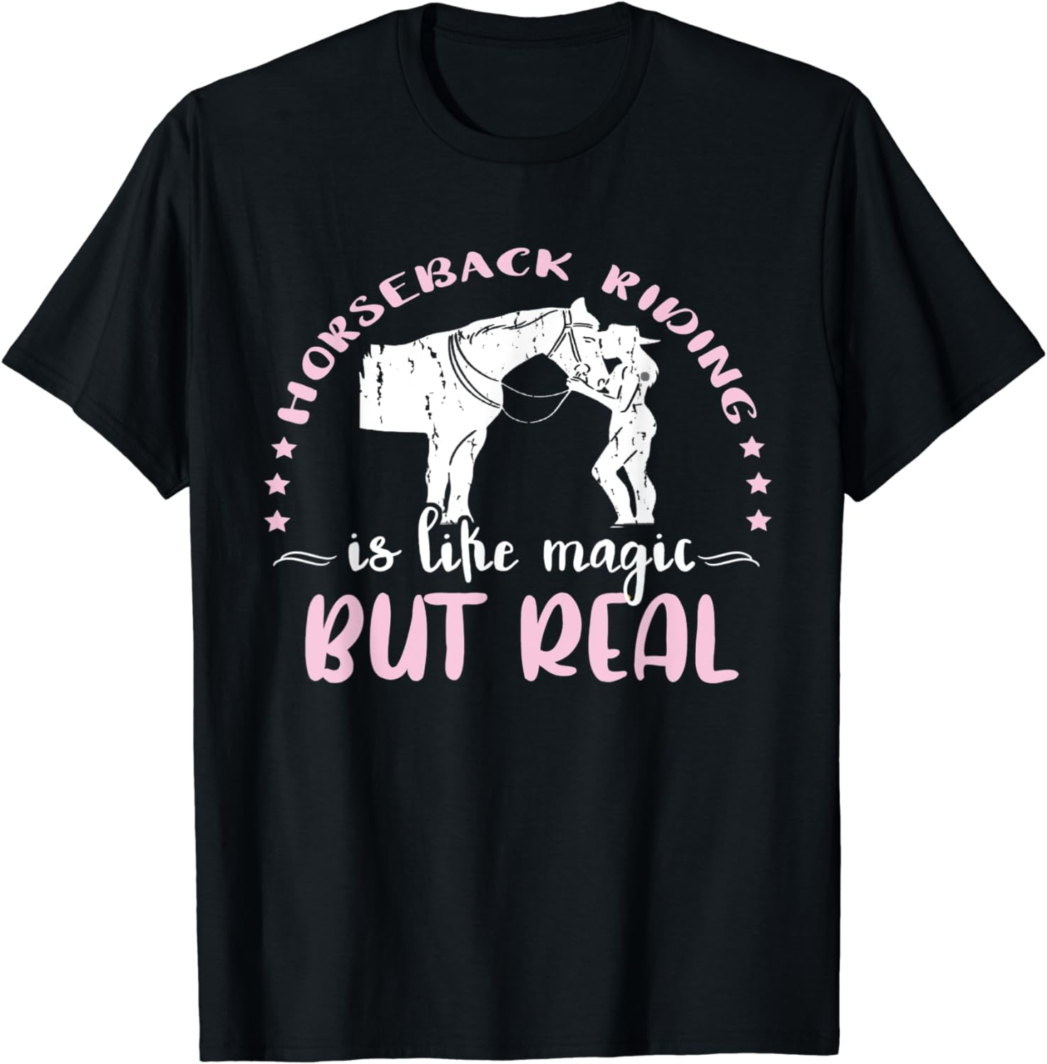 Horseback Riding Real Horse Racing Equestrian Horse Lover T-Shirt - Walmart.com
