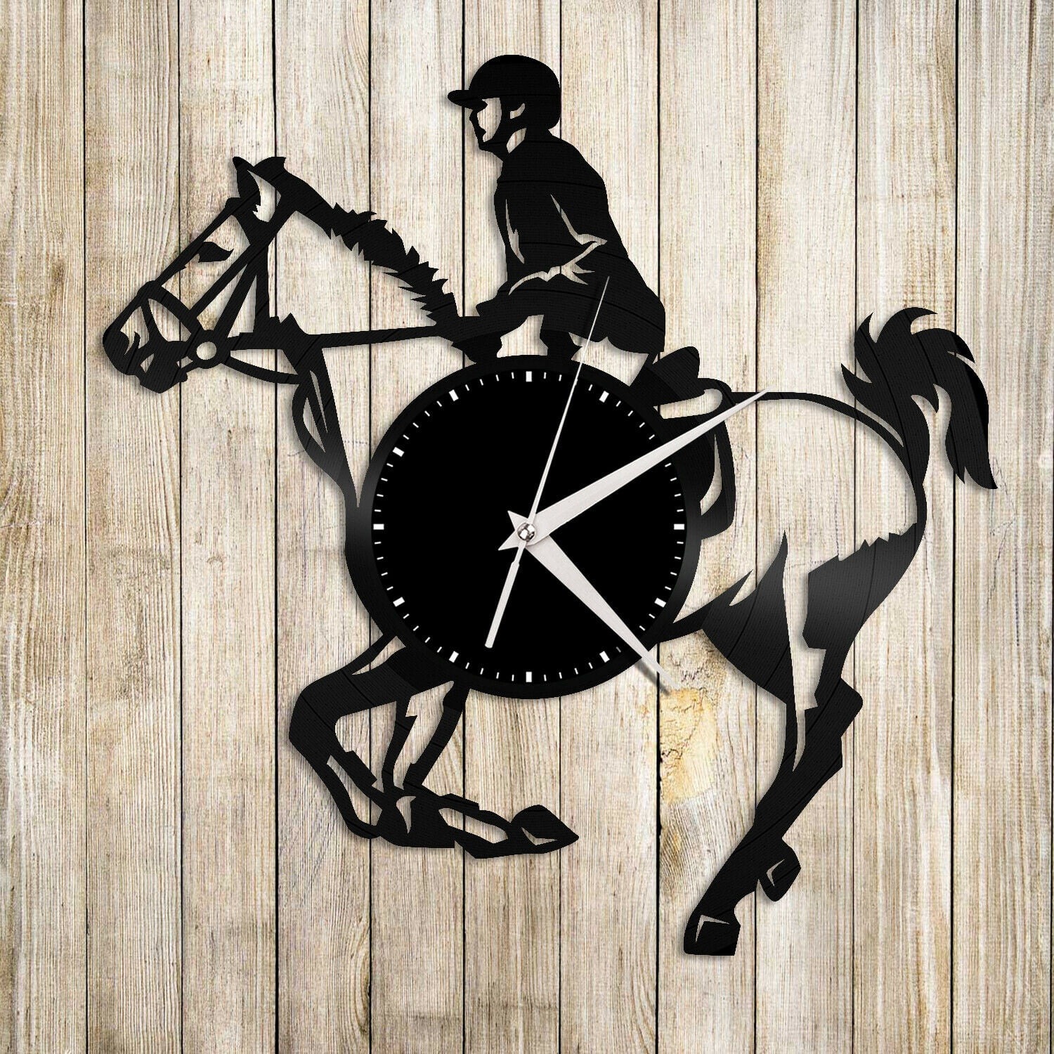 Horseback Riding Vinyl Wall Clock Unique Gift for Friends Home Room ...