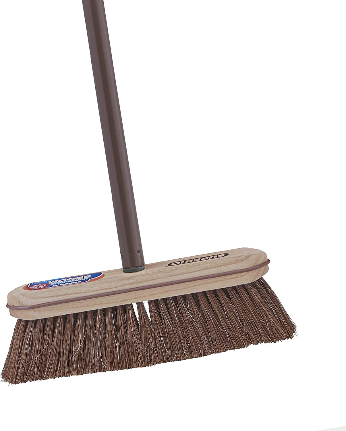Horsehair Broom, Brown Metal Handle with Fine Premium Bristles ...