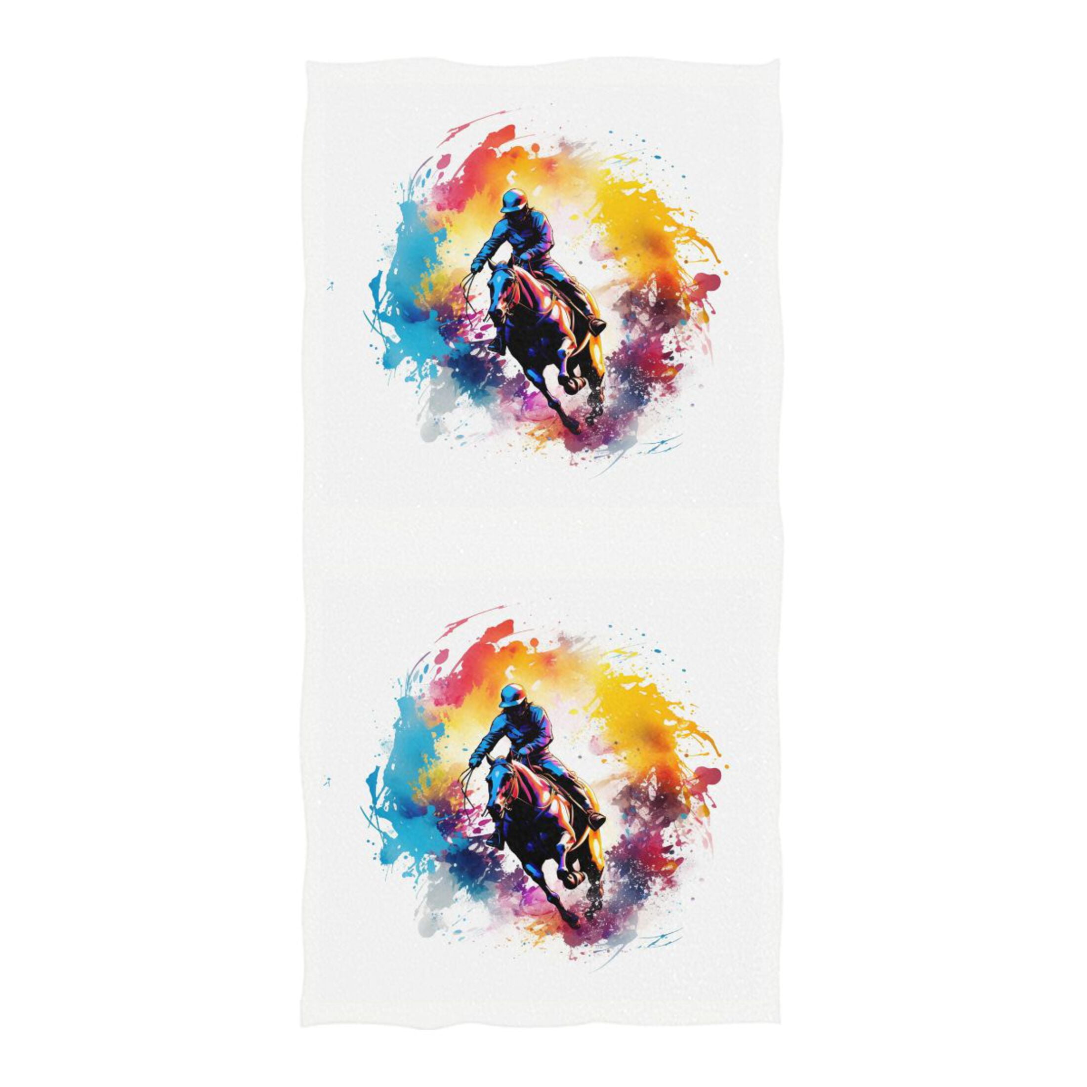 Horseman Riding Horse Beach Towel Oversized 74"x37" Pool Towels Soft ...