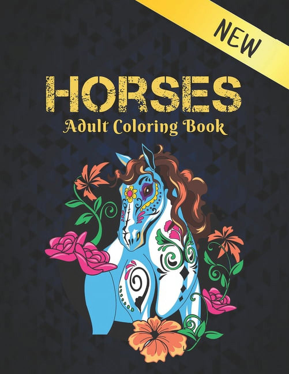 Horses Adult Coloring Book New : Coloring Book Stress Relieving Horse ...