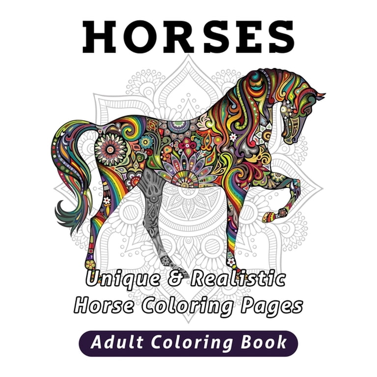 Coloring Book Pages Of Horse