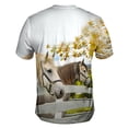 Horses At Fence Mens T-Shirt All Over Print - Walmart.com