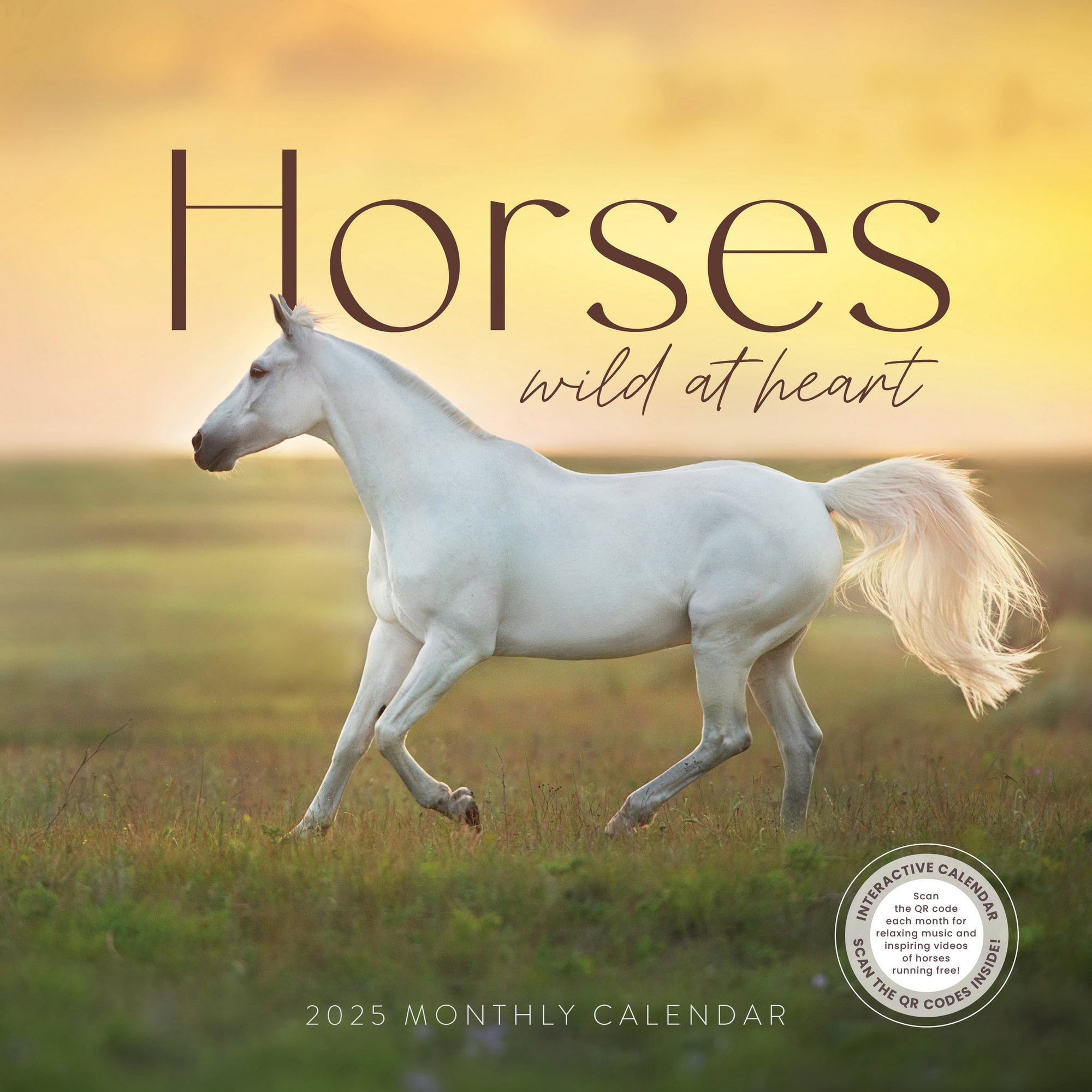 Horses Calendar 2025 | Horses: Wild at Heart | 12” x 24” Wall Calendar ...
