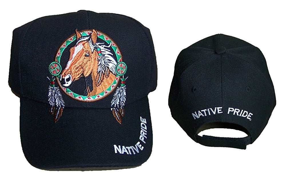 Horses Medicine Wheel Native Pride Baseball Caps Embroidered Khaki ...