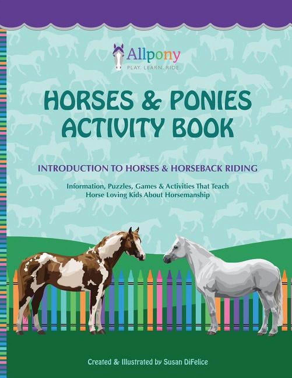Horses & Ponies Activity Book: Introduction to Horses & Horseback ...