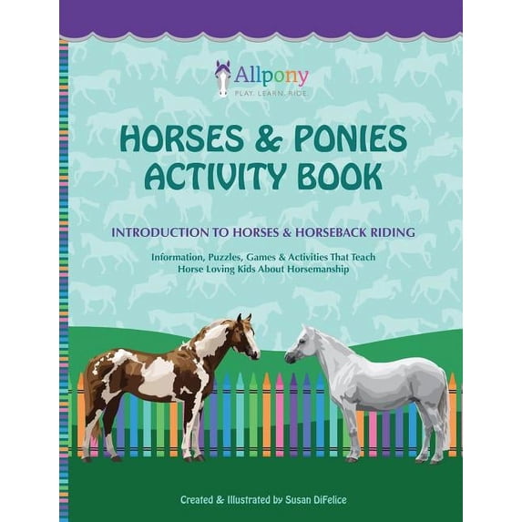 Horses & Ponies Activity Book: Introduction to Horses & Horseback ...
