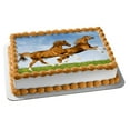 Horses Prancing Brown Horses Edible Cake Topper Image ABPID50396 ...