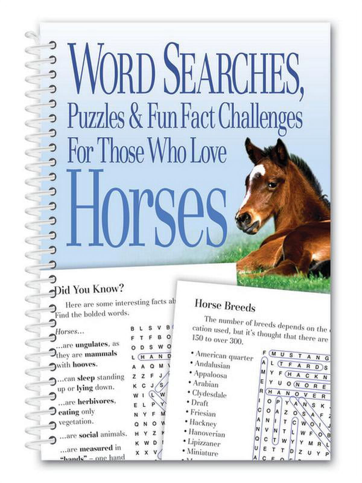 Word Searches, Puzzles and Fun Facts for Those Who Love Horses (Other ...
