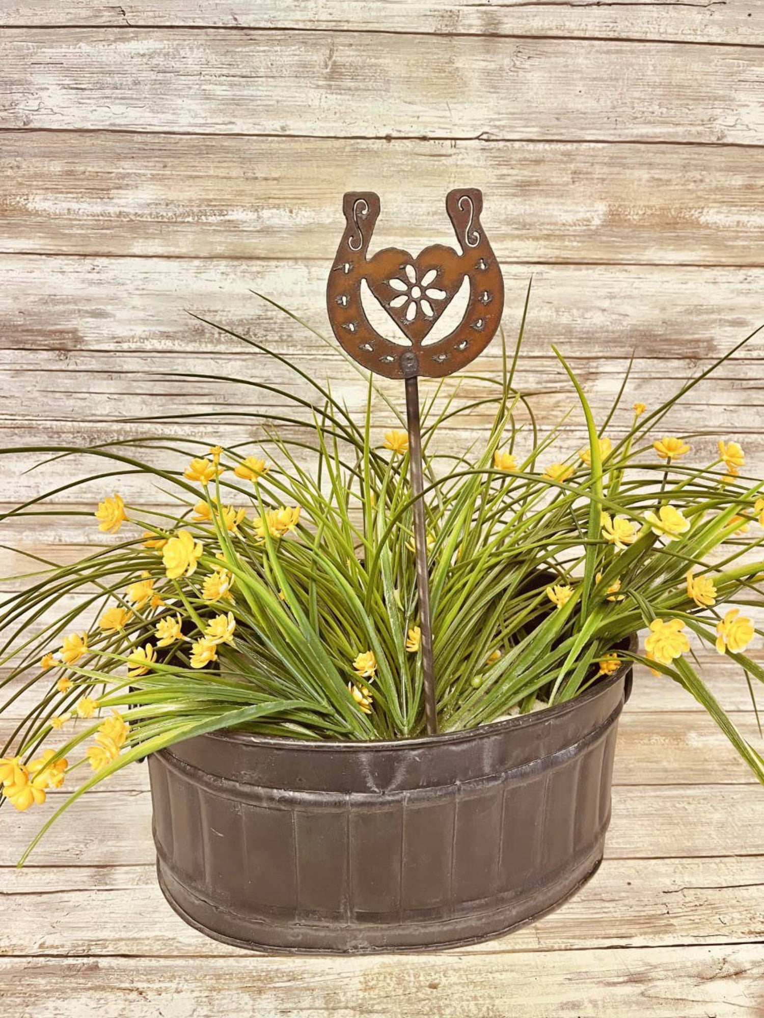 Horseshoe Garden Friend Western Garden Plant Stake - Walmart.com