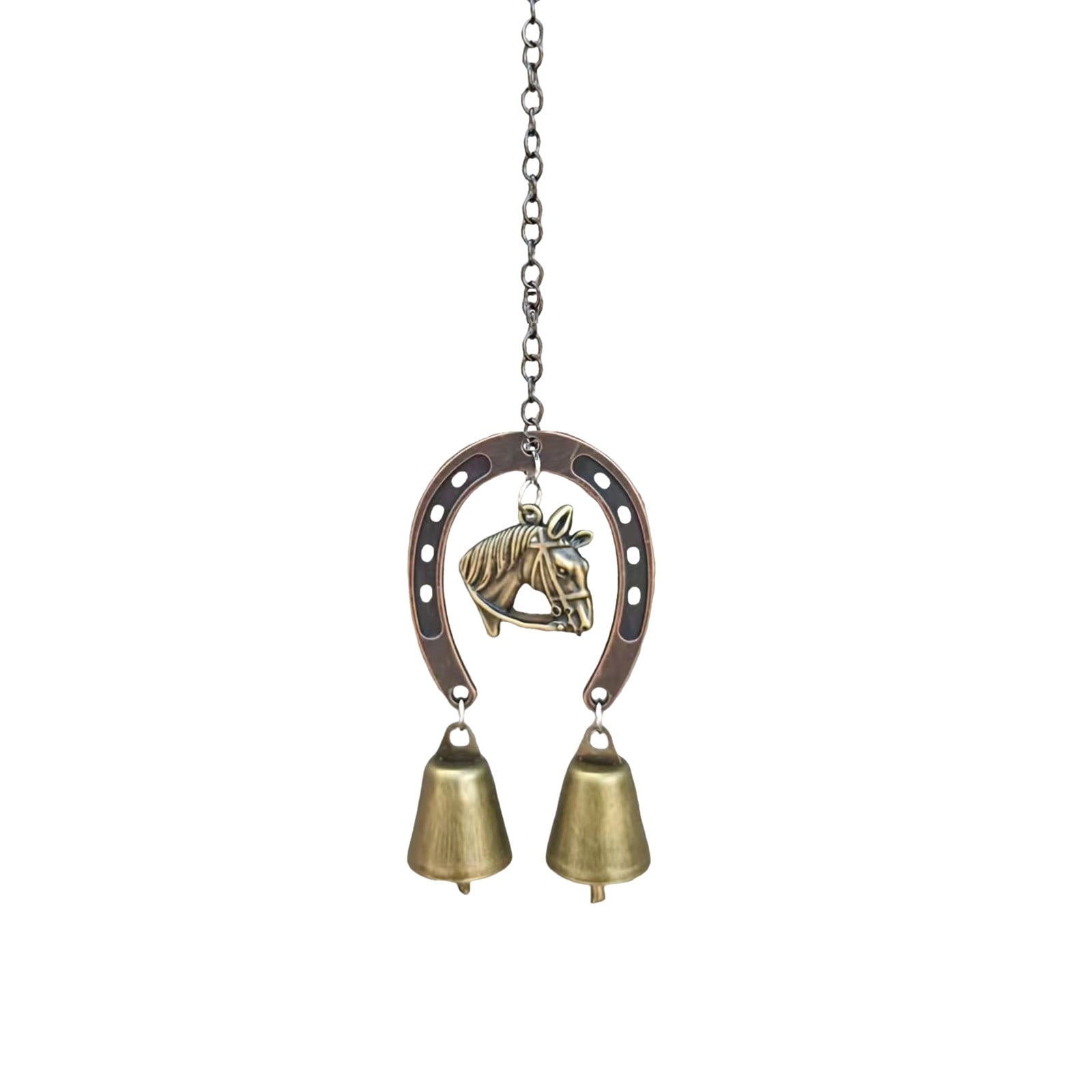Horseshoe Shaped Metal Wind Chime with Small Bells Home Outdoor ...