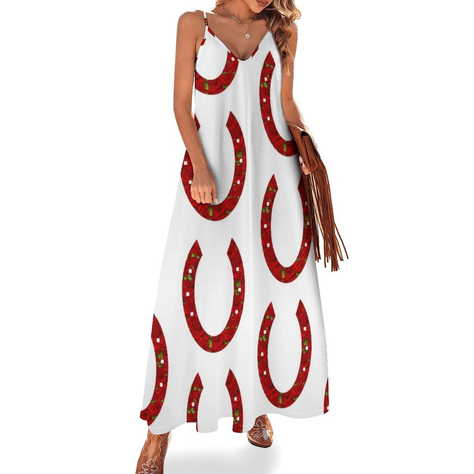 Horseshoe Sleeveless Dress dress summer Dance dresses wedding dresses ...