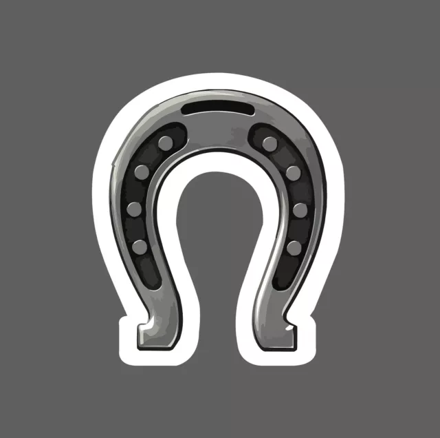Horseshoe Sticker Lucky Pony Waterproof Sticker Phone Decal Water ...