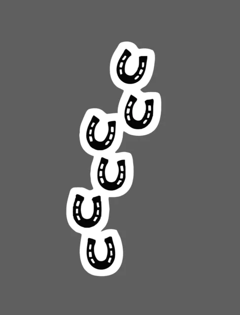 Horseshoe Tracks Sticker Waterproof Sticker Phone Decal Water Bottle ...