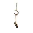 Horseshoe Wind Chime with 3 Metal Bells for Home Family Ranch Bar ...