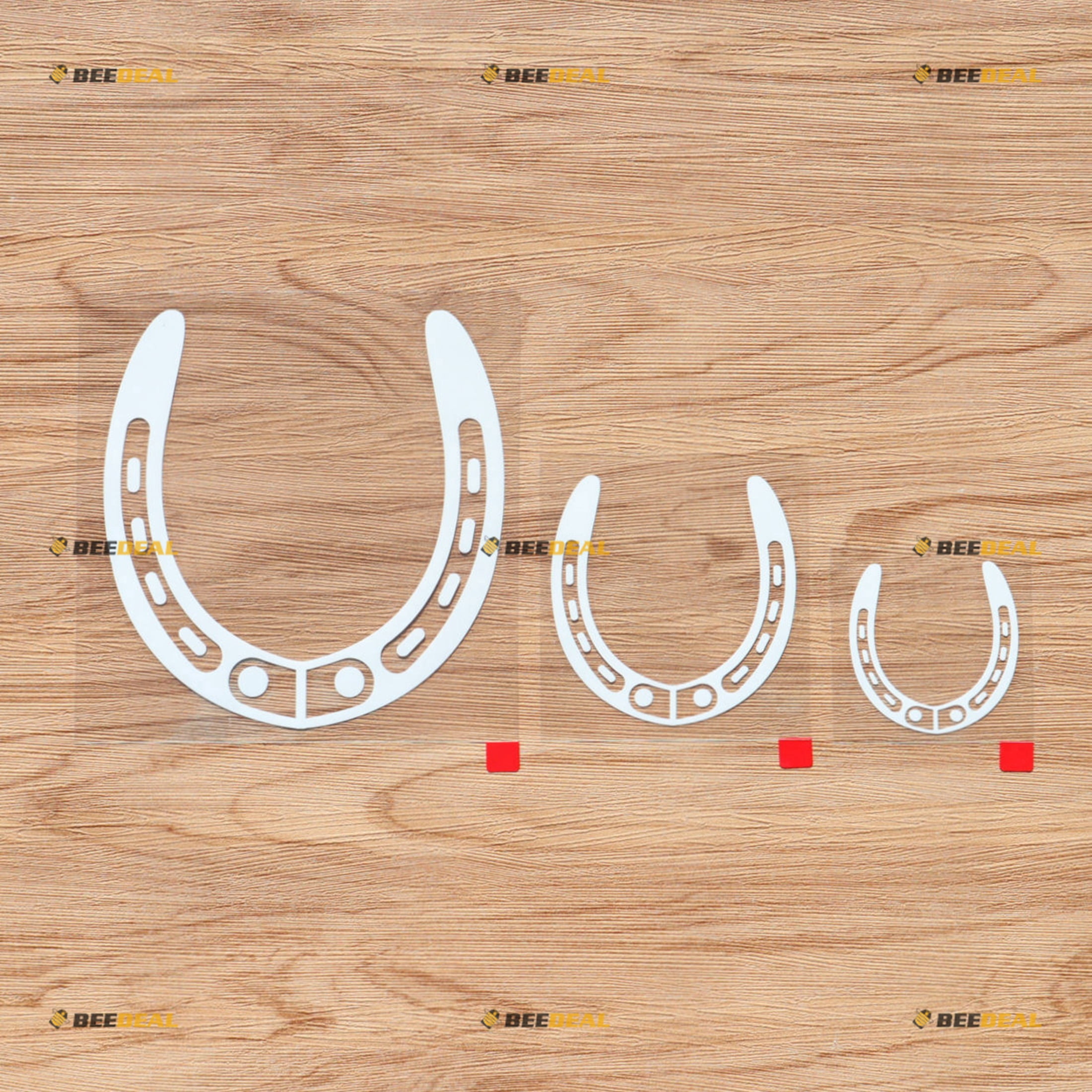 Horseshoes Horse Shoes Lucky Symbol Vinyl Decal Sticker - 3 Pack White ...