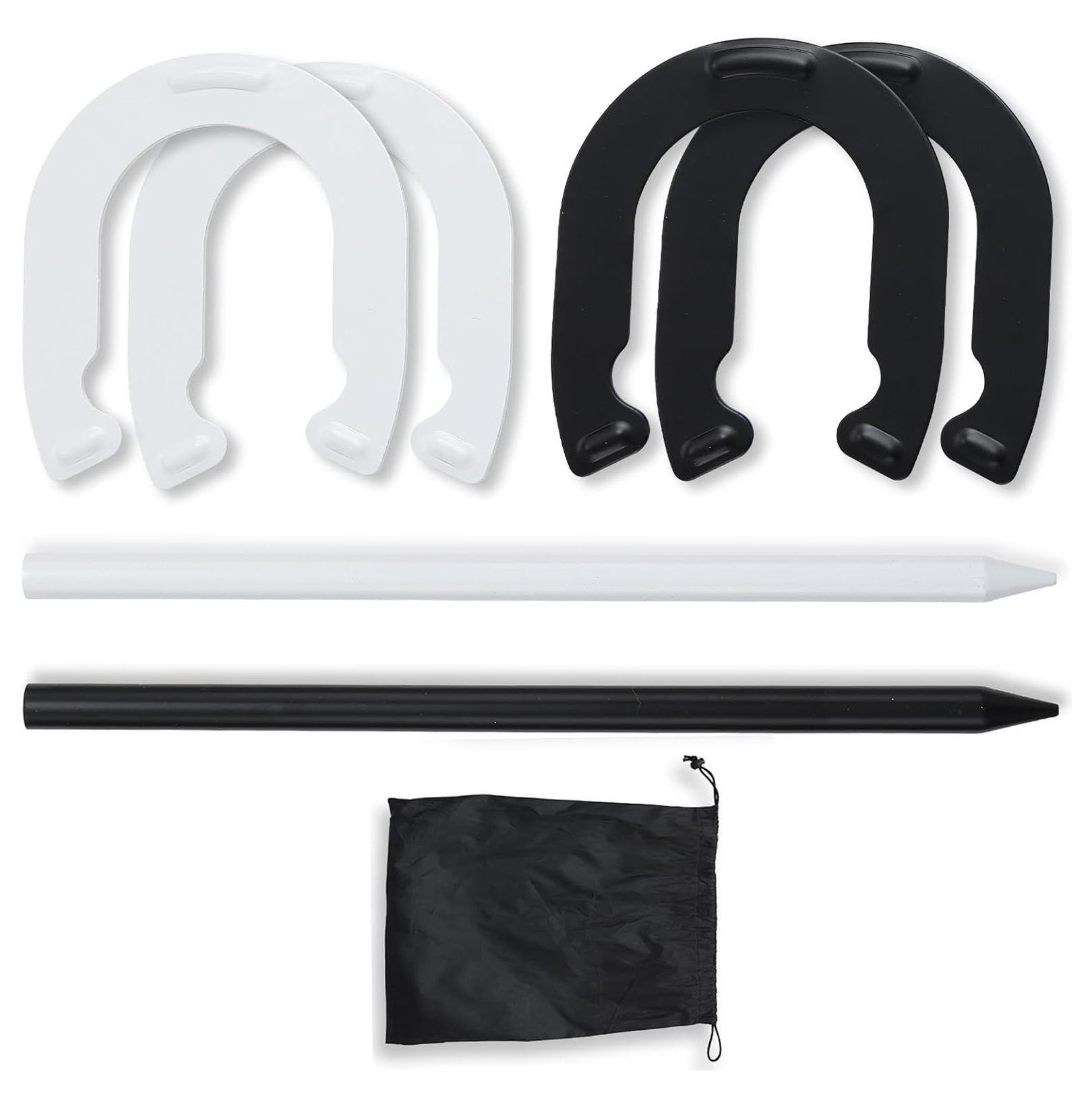 Horseshoes Outside Game for Children, Steel Horse Shoes Game Kit ...