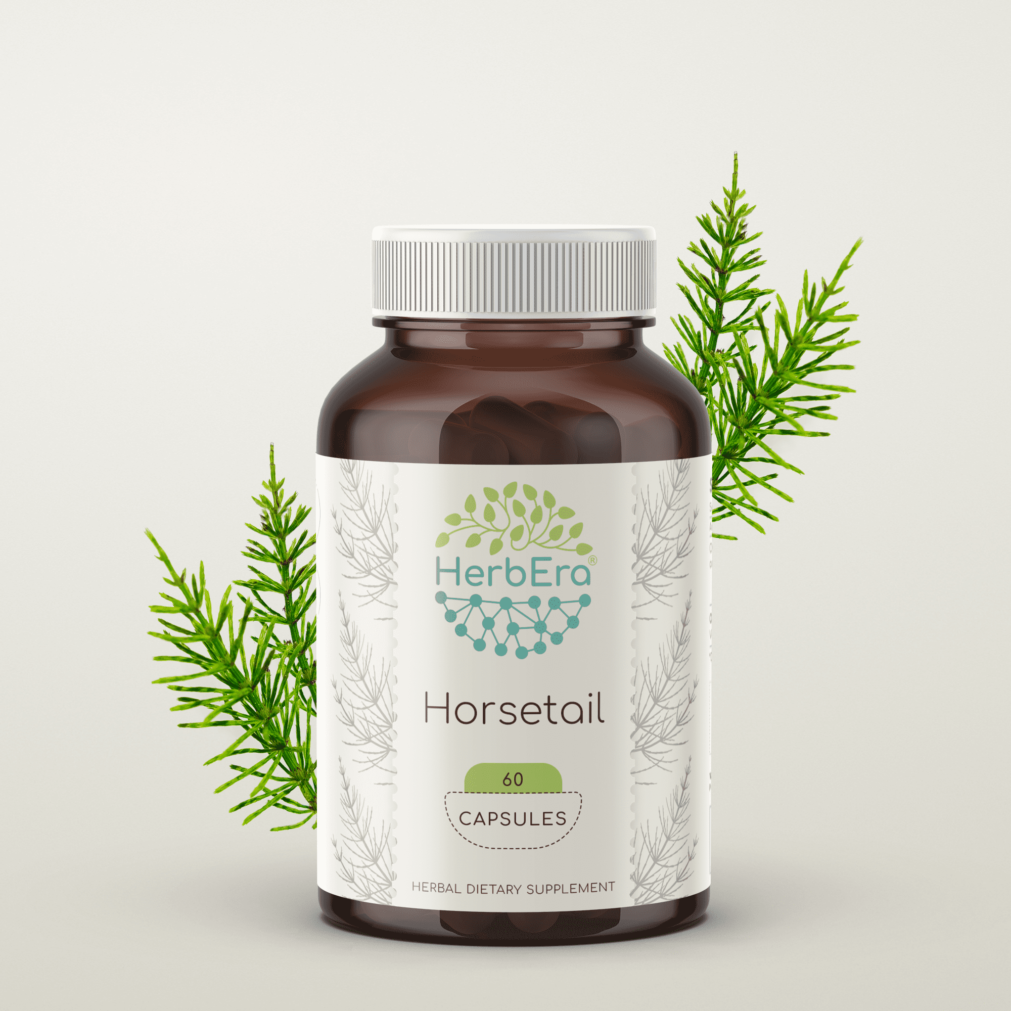 Horsetail 60 Capsules, 400 mg, Organic Horsetail (Equisetum arvense ...