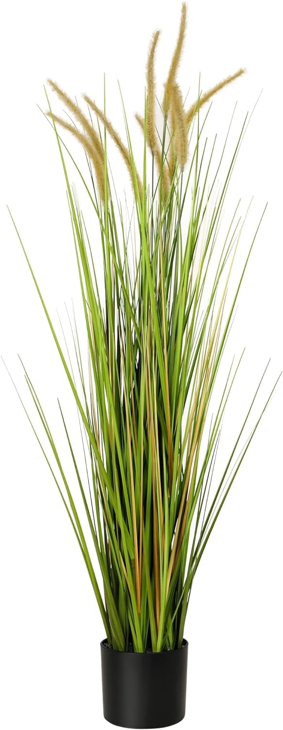 Horsetail Reed Grass, Artificial Indoor Outdoor Fake Grass Plant, Home ...