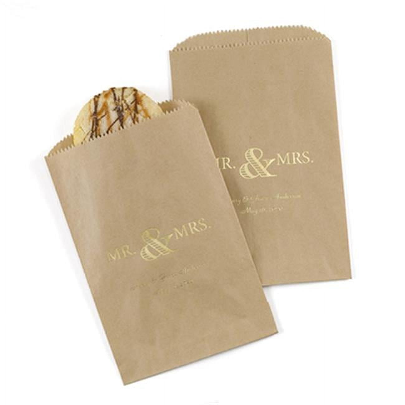 Hortense B Hewitt 34453P Golden Elegance Treat Bags - Kraft - Walmart.com