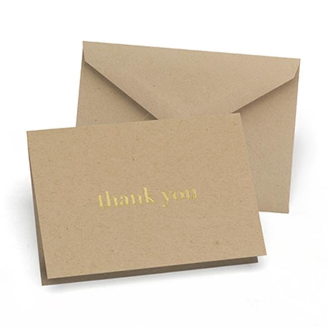 Hortense B Hewitt Golden Natural Thank You Card - Walmart.com